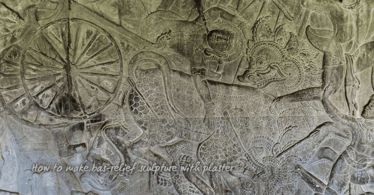 How to make bas-relief with plaster - craftingwithconcrete.com