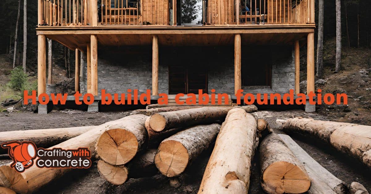 How to build a cabin foundation - craftingwithconcrete.com