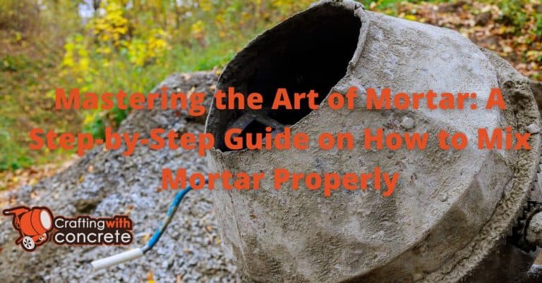 Mastering the Art of Mortar: A Step-by-Step Guide on How to Mix Mortar ...
