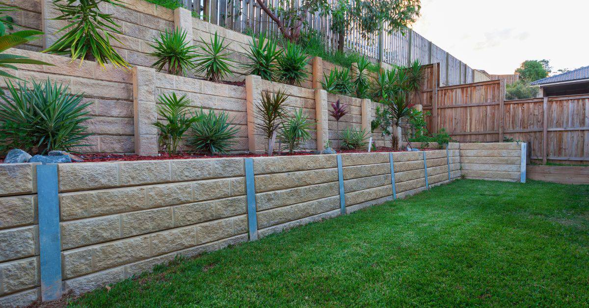 Building a Small Concrete Block Garden Wall: Footing Size, Layout, and ...