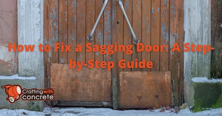 Fix Sagging Doors: Step-by-Step Repair Guide - craftingwithconcrete.com