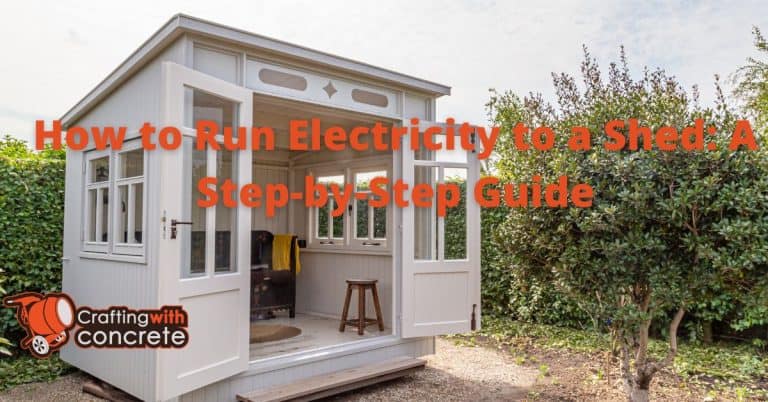 Electrify Your Shed: Safe Step-by-Step DIY Guide - craftingwithconcrete.com