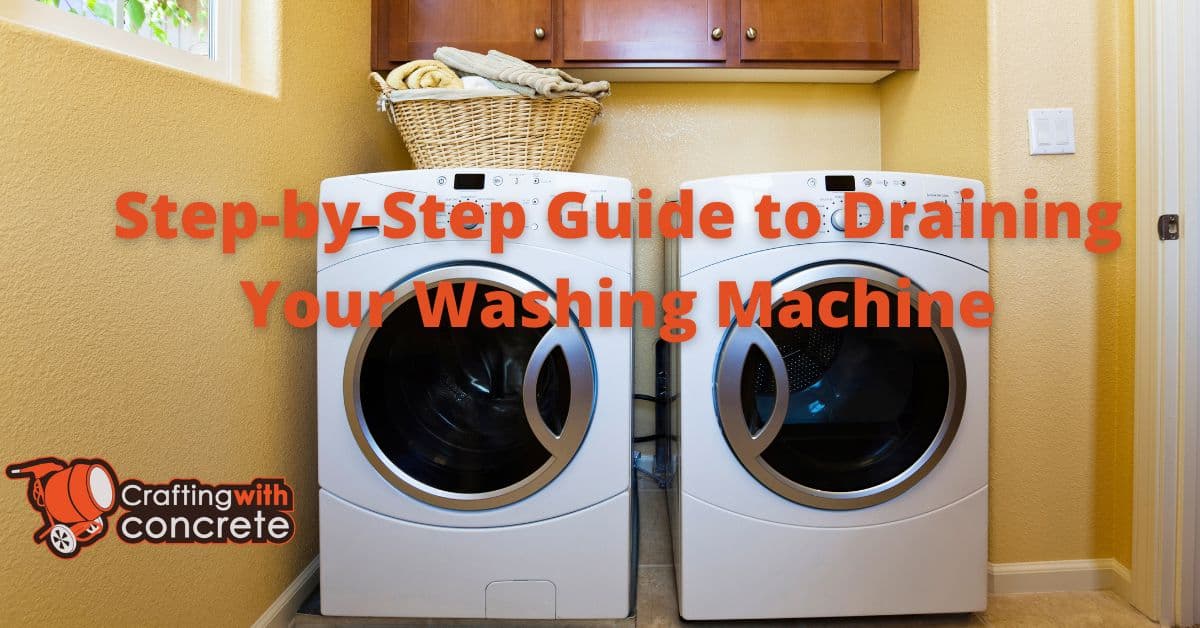 How to Drain a Washing Machine: Step-by-Step Instructions ...