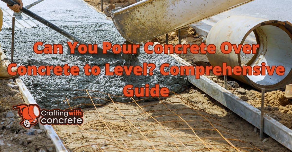 Can You Pour Concrete Over Concrete to Level? Comprehensive Guide - craftingwithconcrete.com