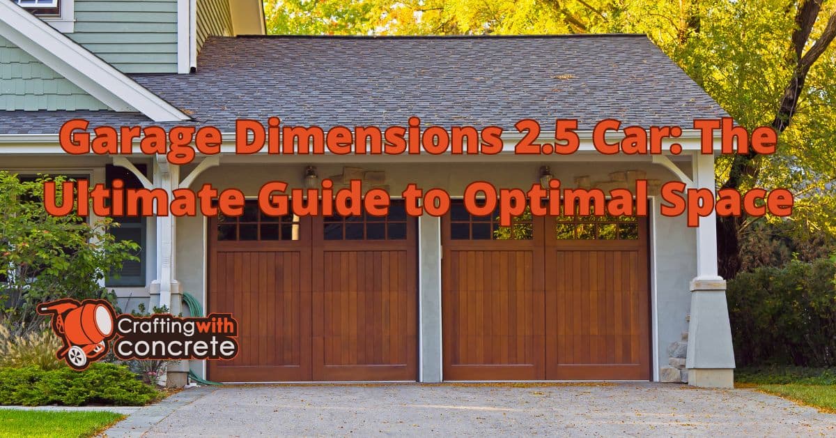 Standard Dimensions for a 2.5 Car Garage: Width, Length, Height ...