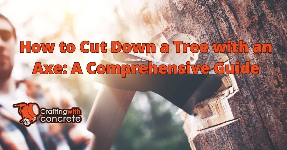 How to cut down a tree with an axe - craftingwithconcrete.com