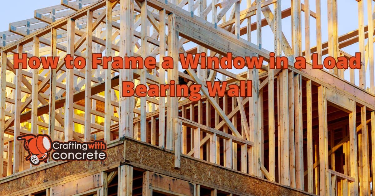 How to frame a window in a load bearing wall - craftingwithconcrete.com