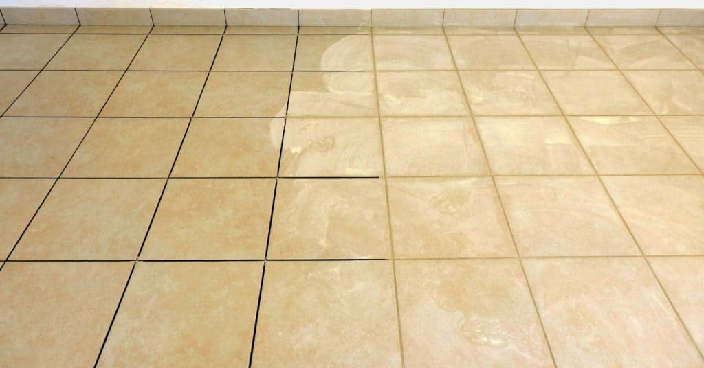How to grout tile floors easy - craftingwithconcrete.com
