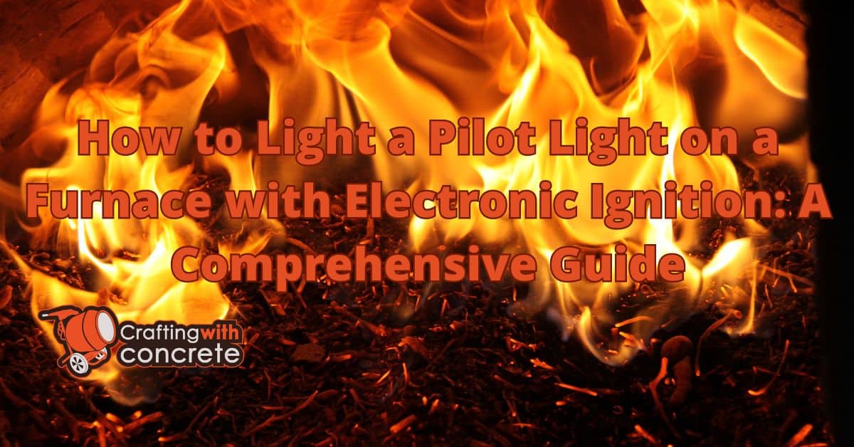 How to light a pilot light on a furnace - craftingwithconcrete.com