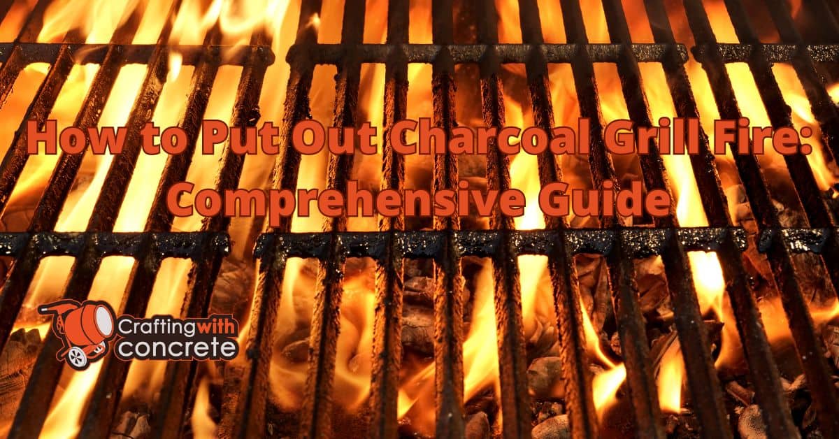 How to put out charcoal grill fire - craftingwithconcrete.com