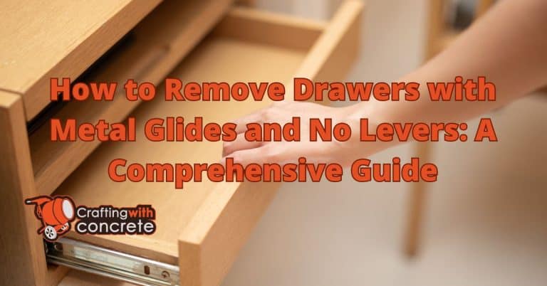 How to remove drawers with metal glides and no levers ...