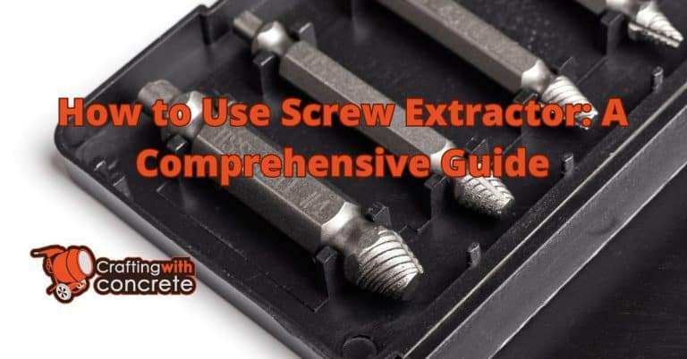 How to use screw extractor - craftingwithconcrete.com