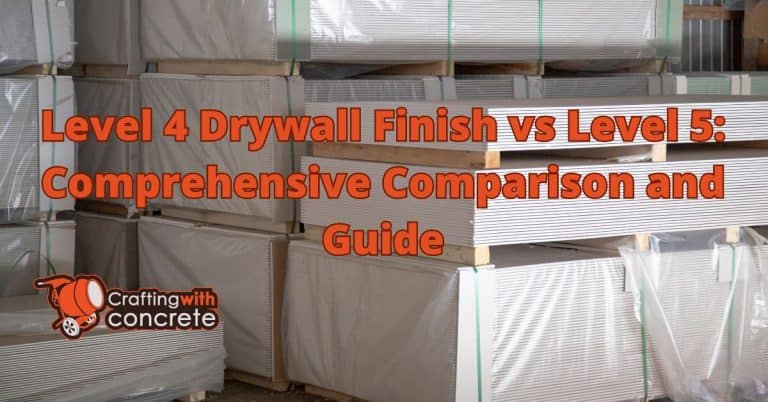 Level 4 drywall finish vs level 5 - craftingwithconcrete.com