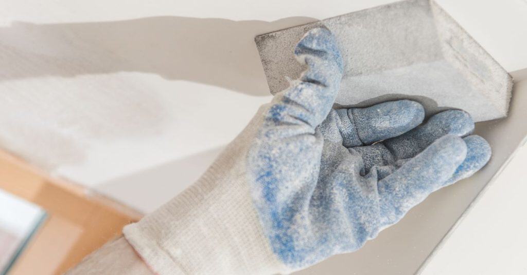 how to wet sand drywall - craftingwithconcrete.com