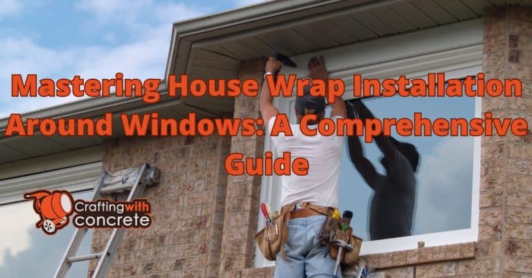 How to install house wrap around windows - craftingwithconcrete.com