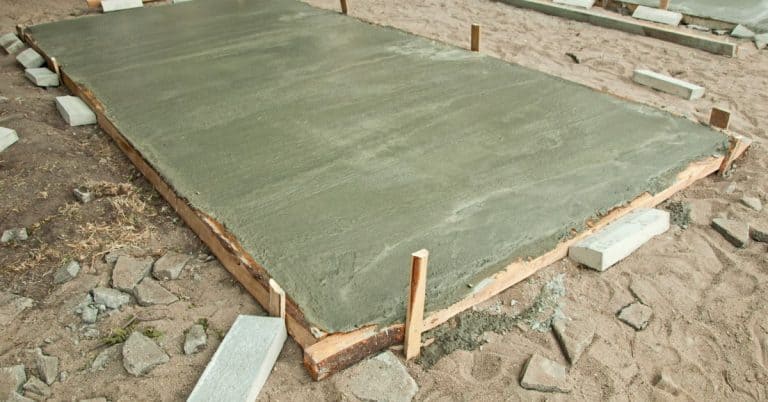 How to make a concrete slab foundation steps - craftingwithconcrete.com