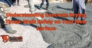 How long does it take concrete to dry before you can walk on it ...