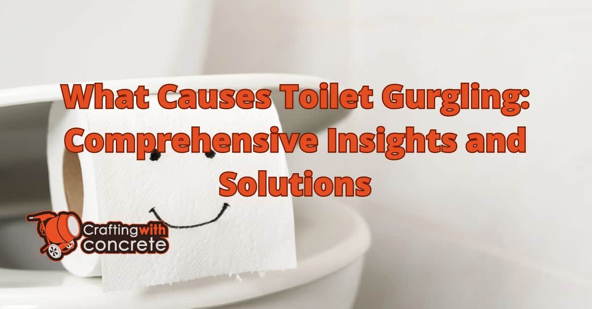 What causes toilet gurgling - craftingwithconcrete.com