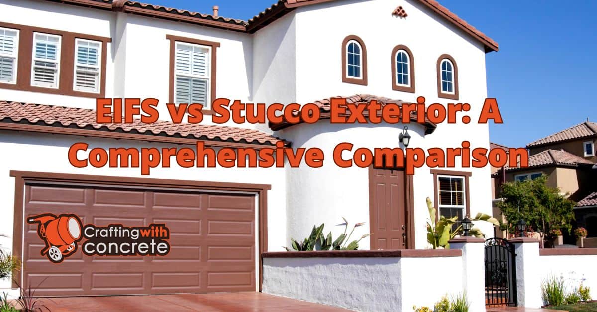 EIFS vs stucco exterior - craftingwithconcrete.com