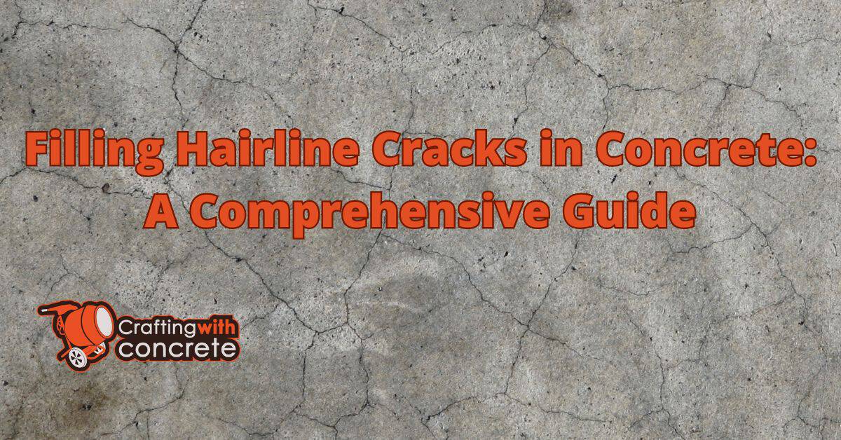 Filling hairline cracks in concrete - craftingwithconcrete.com