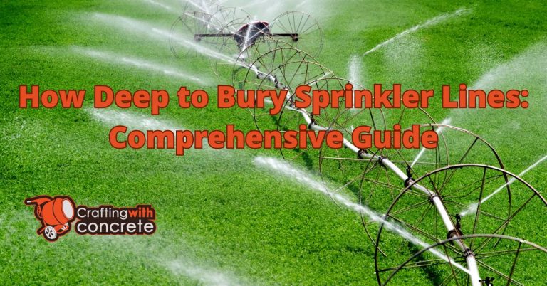 how deep to bury sprinkler lines - craftingwithconcrete.com