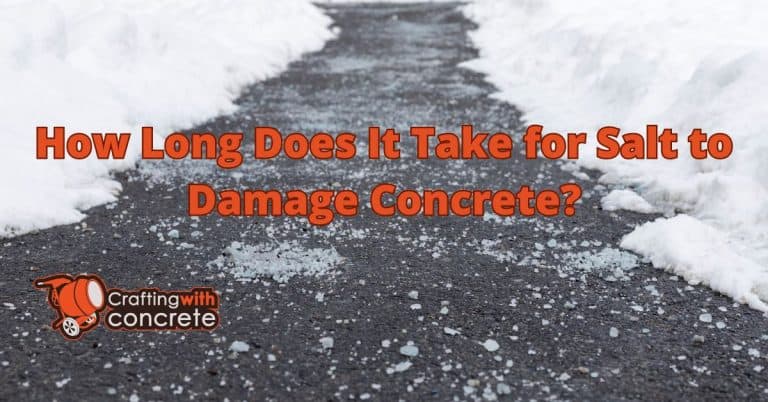 How long does it take for salt to damage concrete ...