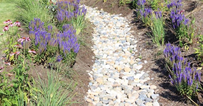 How to build a drainage ditch - craftingwithconcrete.com