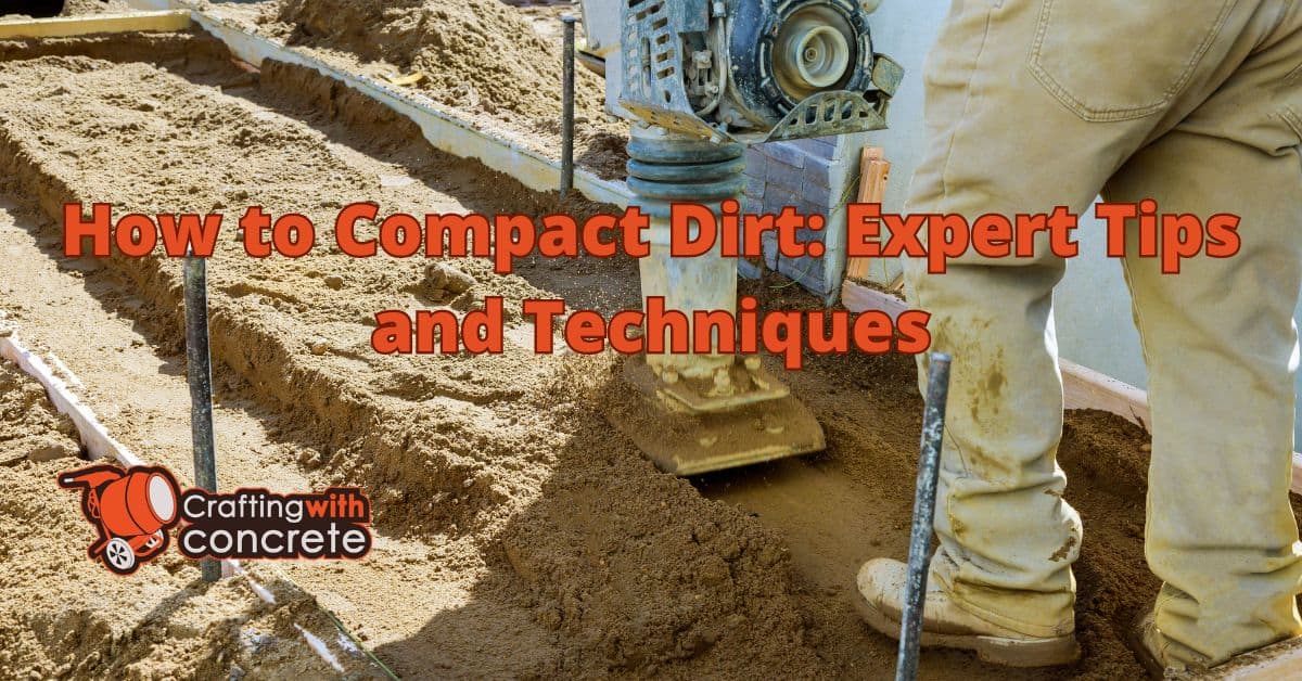 How to compact dirt - craftingwithconcrete.com