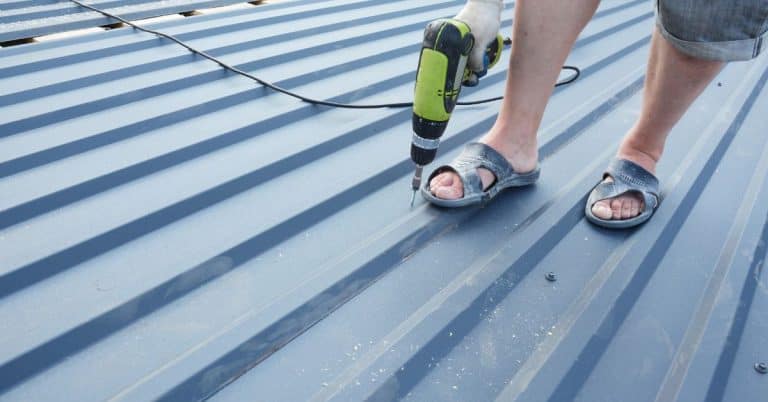 How to cut metal roofing panels - craftingwithconcrete.com
