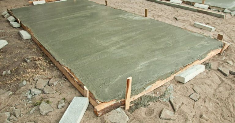 How to dry pour concrete slab - craftingwithconcrete.com