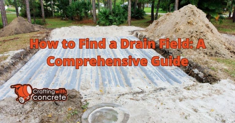 How to find a drain field - craftingwithconcrete.com