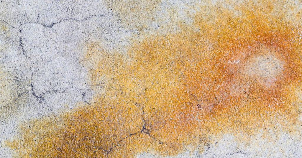 How to get rust stain off counter - craftingwithconcrete.com