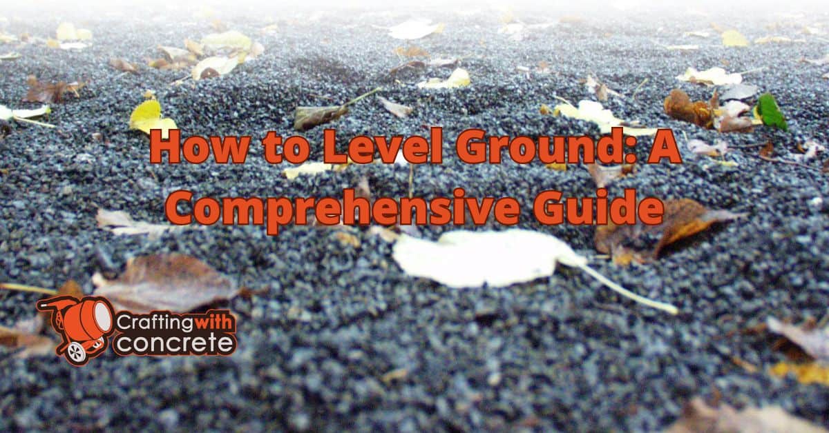 How to level ground - craftingwithconcrete.com