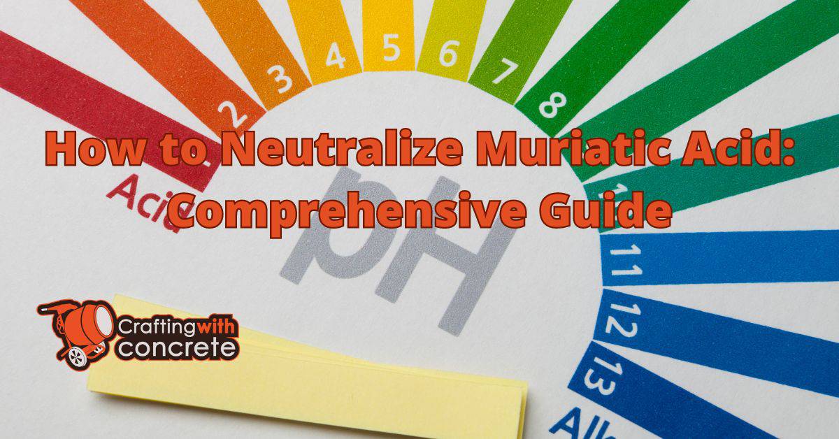 How to neutralize muriatic acid - craftingwithconcrete.com