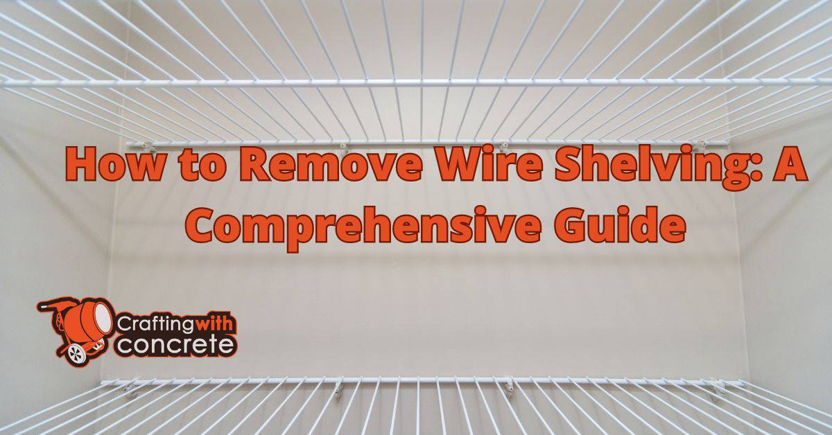 How to remove wire shelving - craftingwithconcrete.com