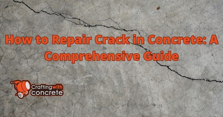 How to repair crack in concrete - craftingwithconcrete.com