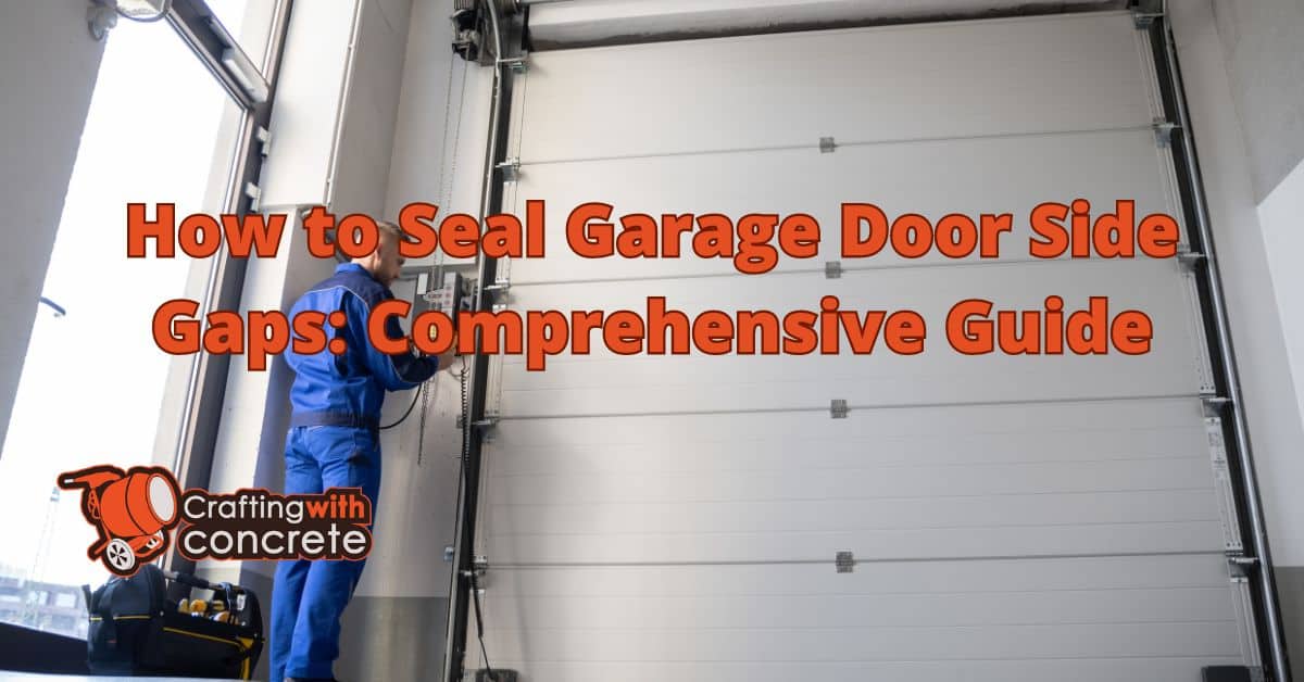 How to seal garage door side gaps - craftingwithconcrete.com
