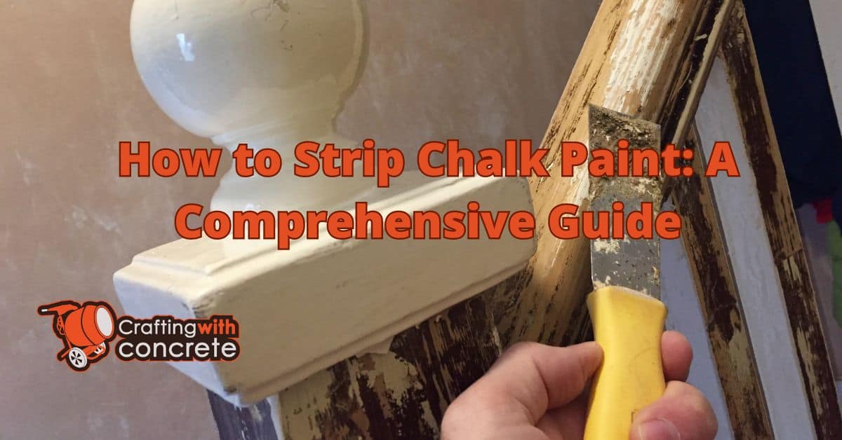 How to strip chalk paint - craftingwithconcrete.com