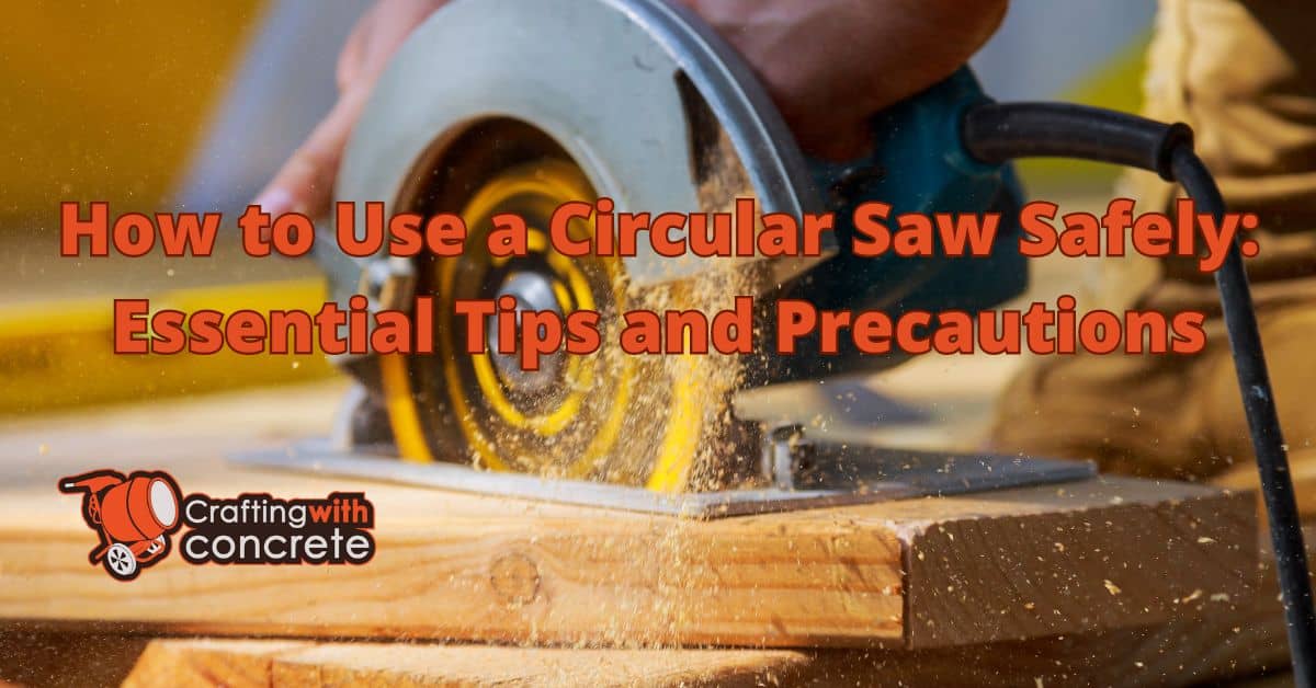 How To Use A Circular Saw Safely Craftingwithconcrete