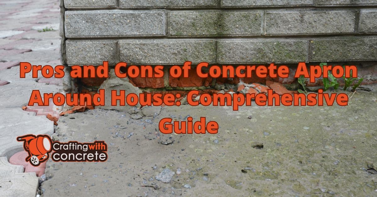 Pros and cons of concrete apron around house - craftingwithconcrete.com