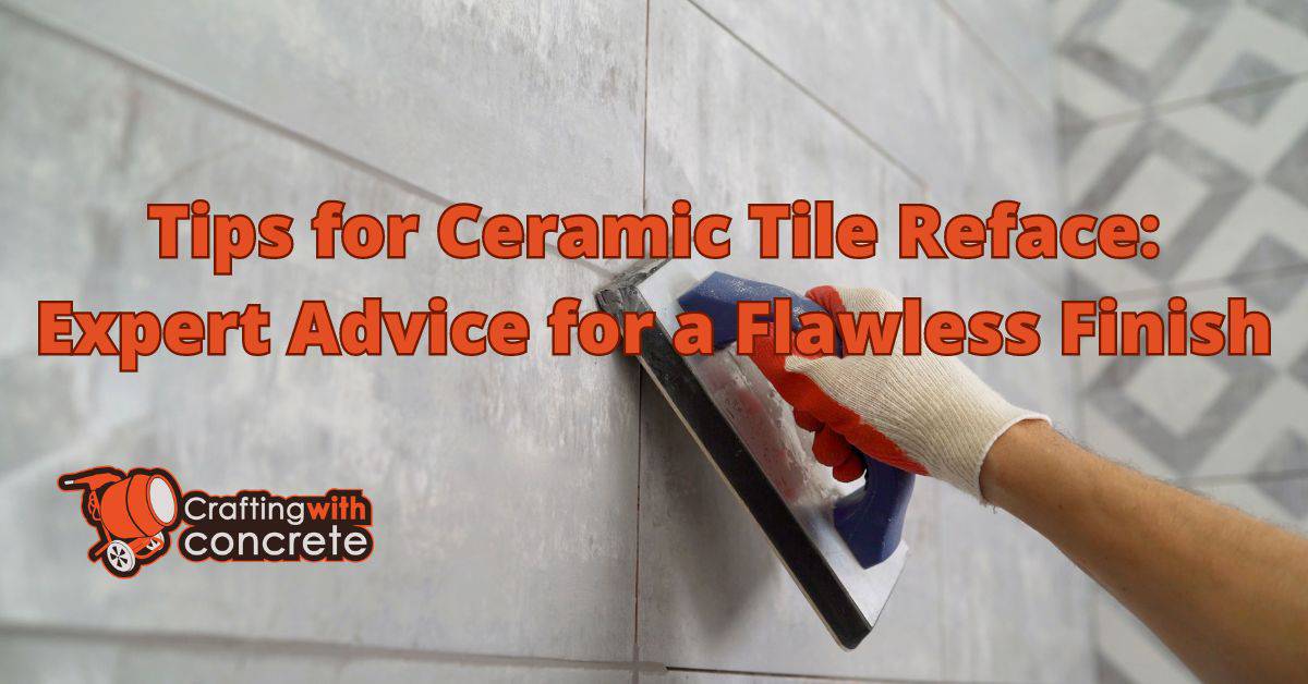 Tips for ceramic tile reface - craftingwithconcrete.com