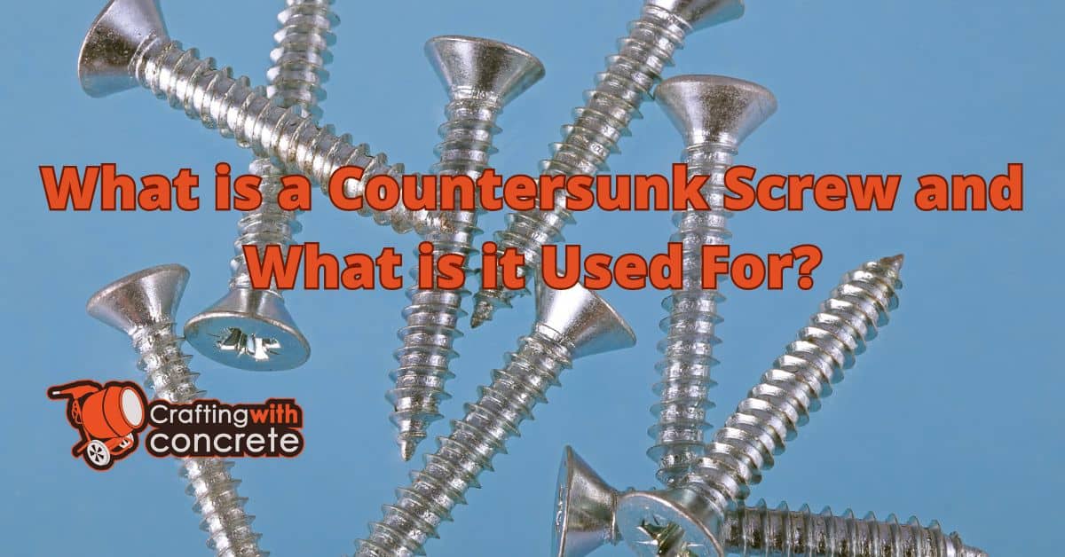 What is a countersunk screw and what is it used for ...