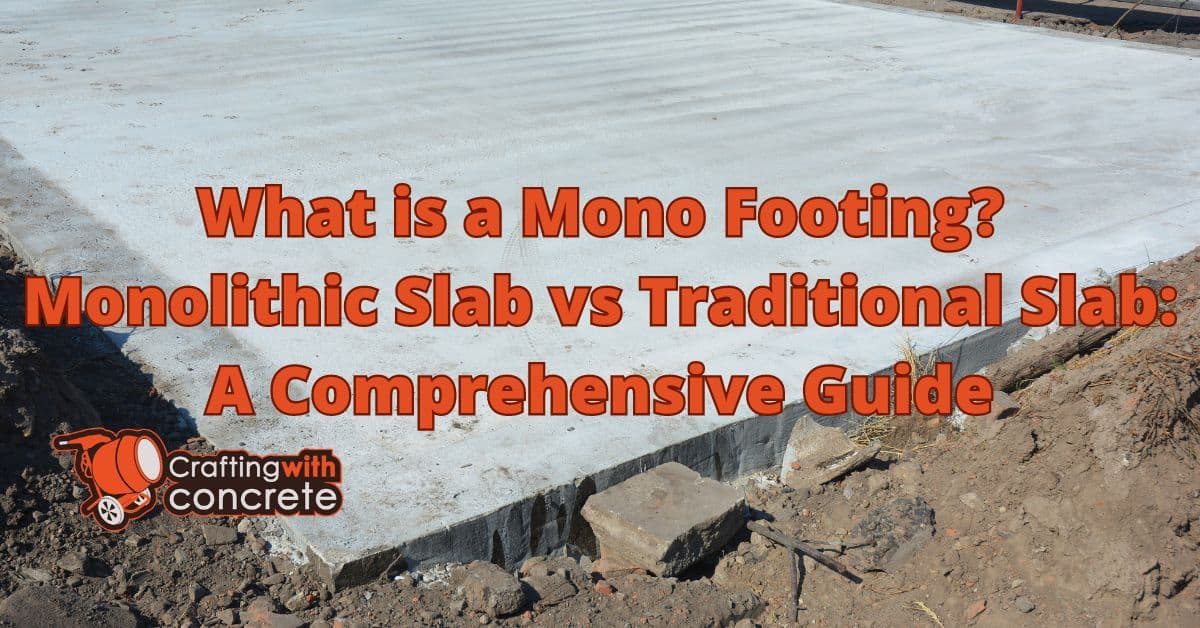what is a mono footing? - craftingwithconcrete.com
