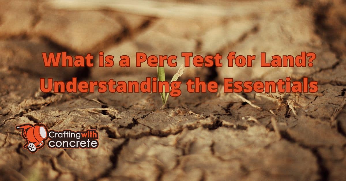 What is a perc test for land - craftingwithconcrete.com