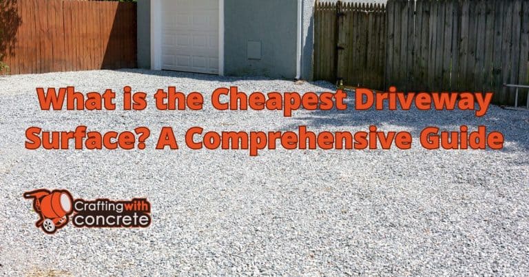 What is the cheapest driveway surface? - craftingwithconcrete.com