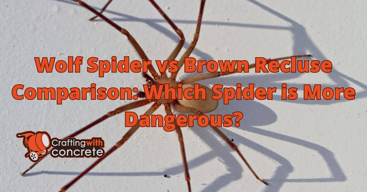 Wolf spider vs brown recluse comparison - craftingwithconcrete.com