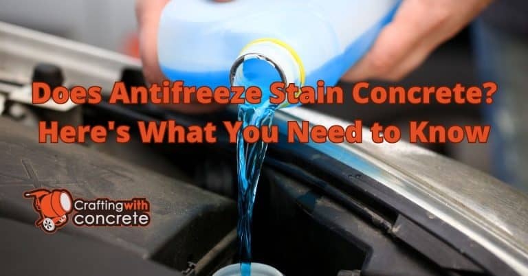 How to Remove Antifreeze Stains from Concrete Driveways - craftingwithconcrete.com