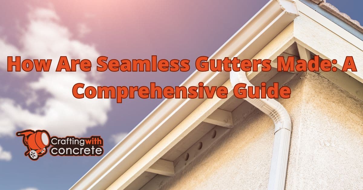 How Seamless Gutters Are Made: A Detailed Guide - craftingwithconcrete.com
