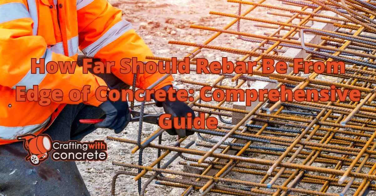 How far should rebar be from edge of concrete - craftingwithconcrete.com