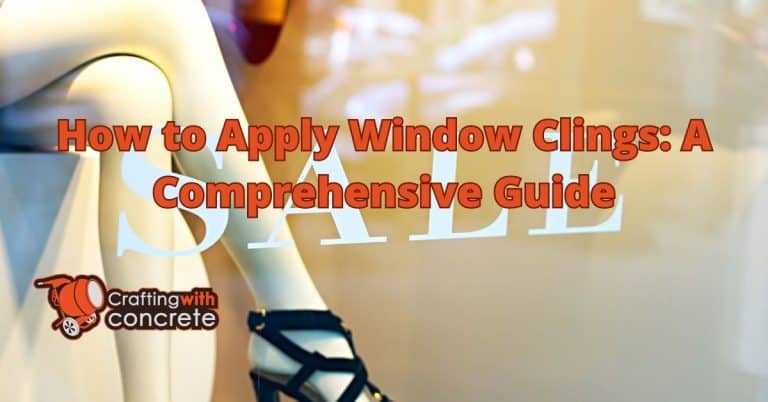 How to apply window clings - craftingwithconcrete.com